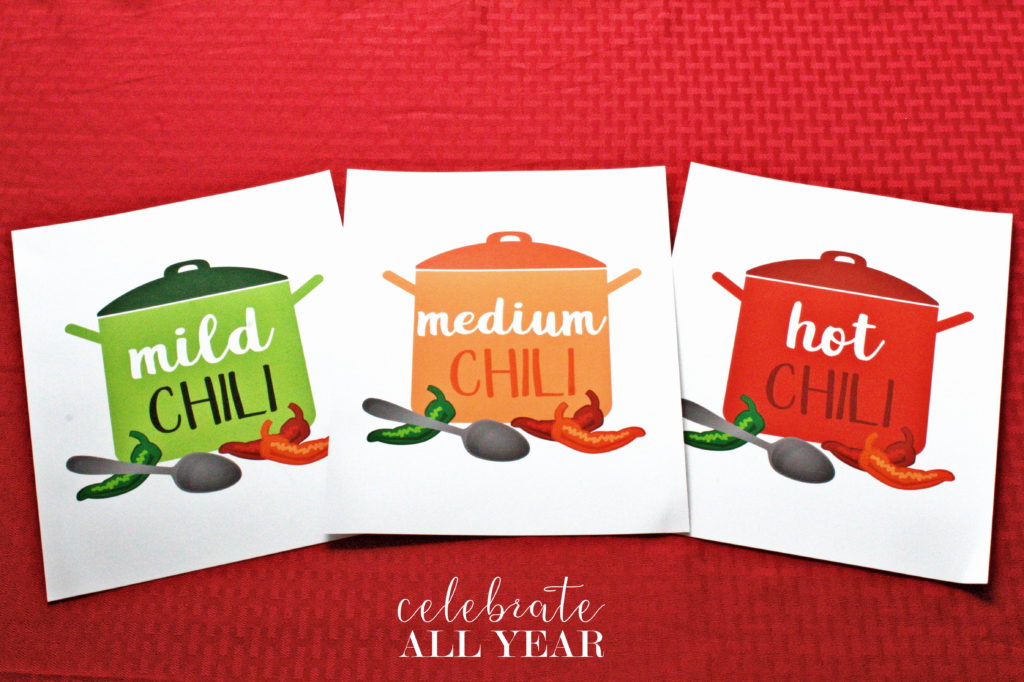 Chili Cook Off Printable Kit – Celebrate All Year